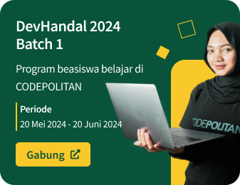Developer Handal - Beasiswa Belajar Coding 1 Tahun dan Sertifikasi ...